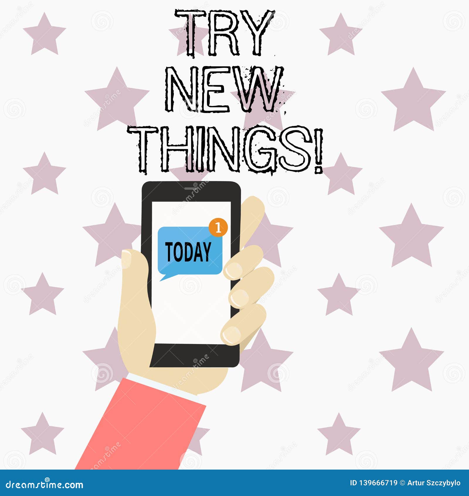 Handwriting Text Writing Try New Things. Concept Meaning Do Different ...