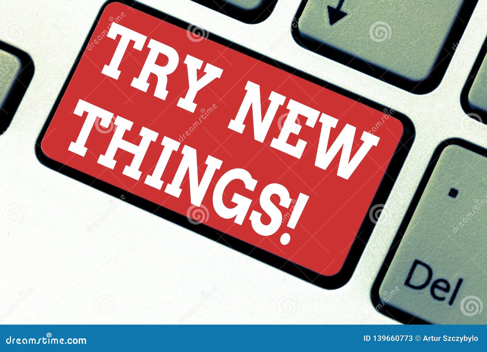 Handwriting Text Writing Try New Things. Concept Meaning Do Different ...