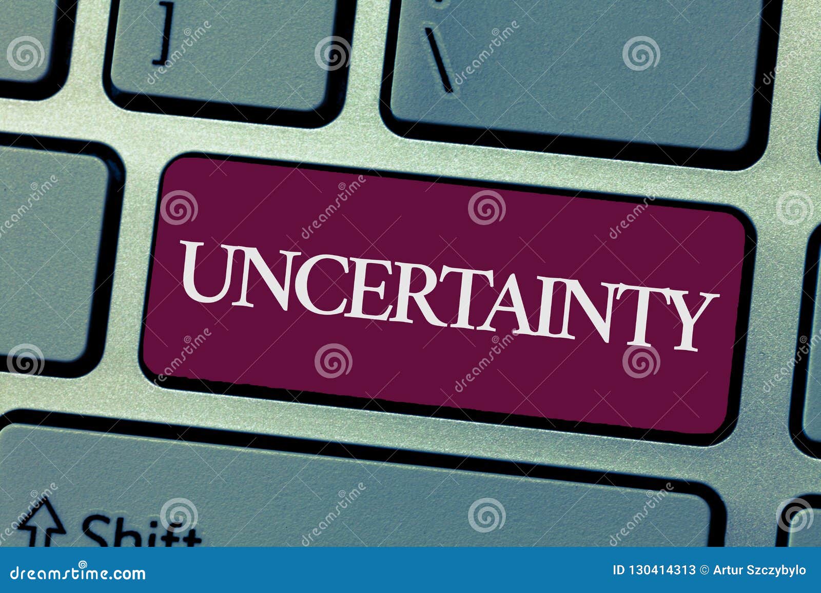 Handwriting Text Writing Uncertainty. Concept Meaning State of Being ...