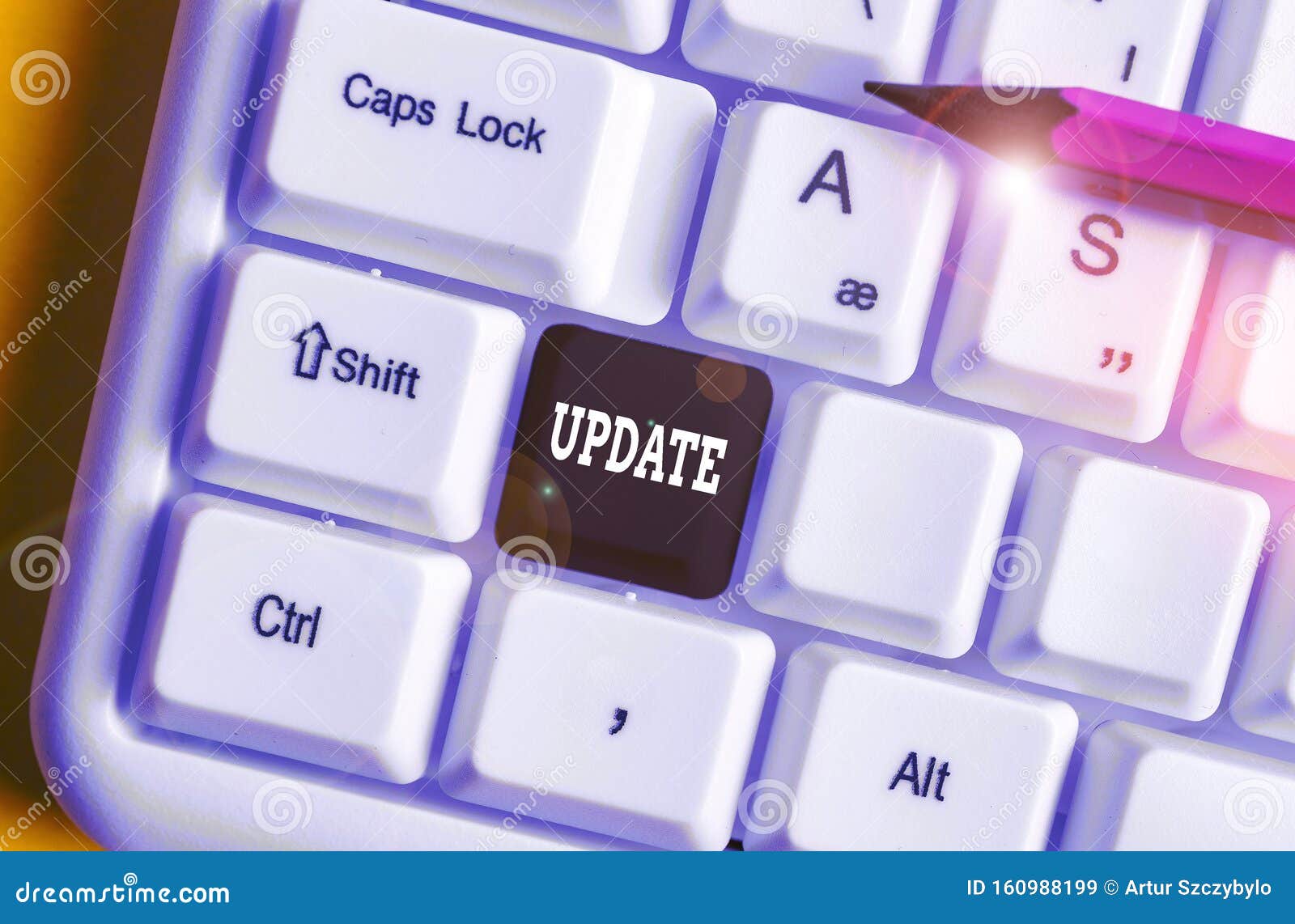 Handwriting Text Writing UPDATE. Concept Meaning Make Something More ...