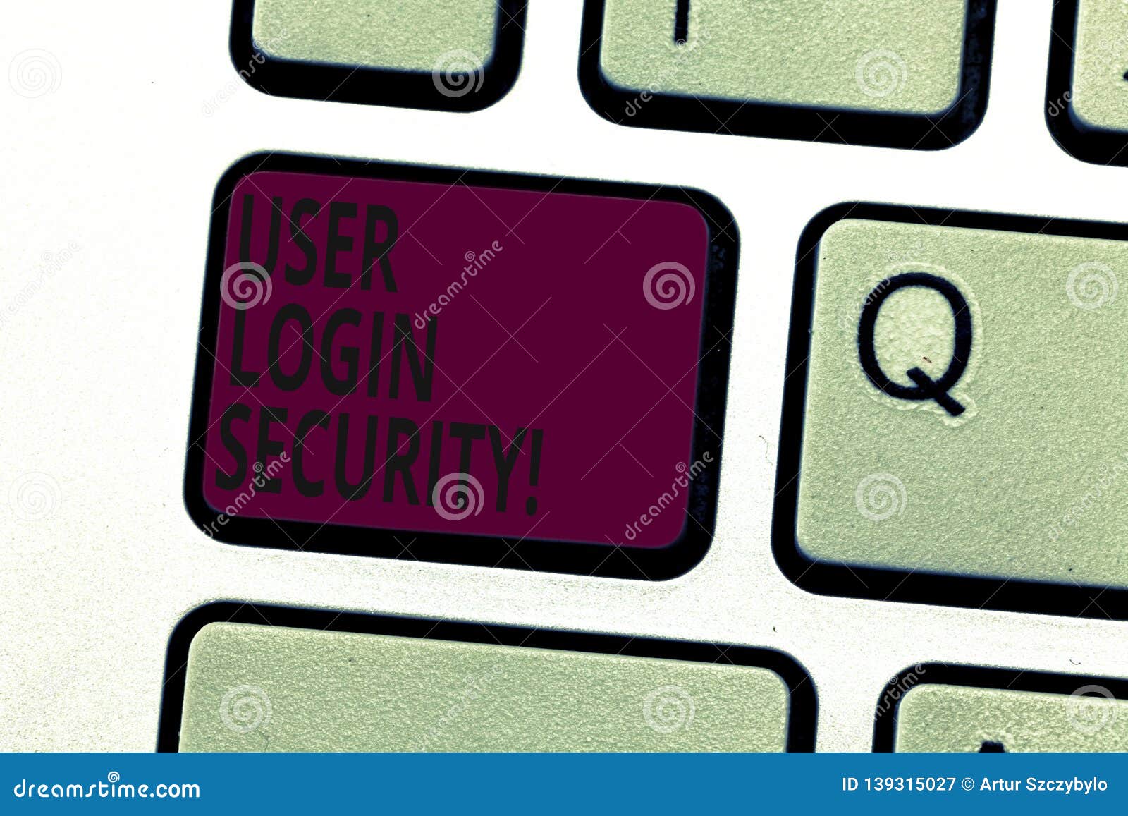 Handwriting Text Writing User Login Security. Concept Meaning Set of ...