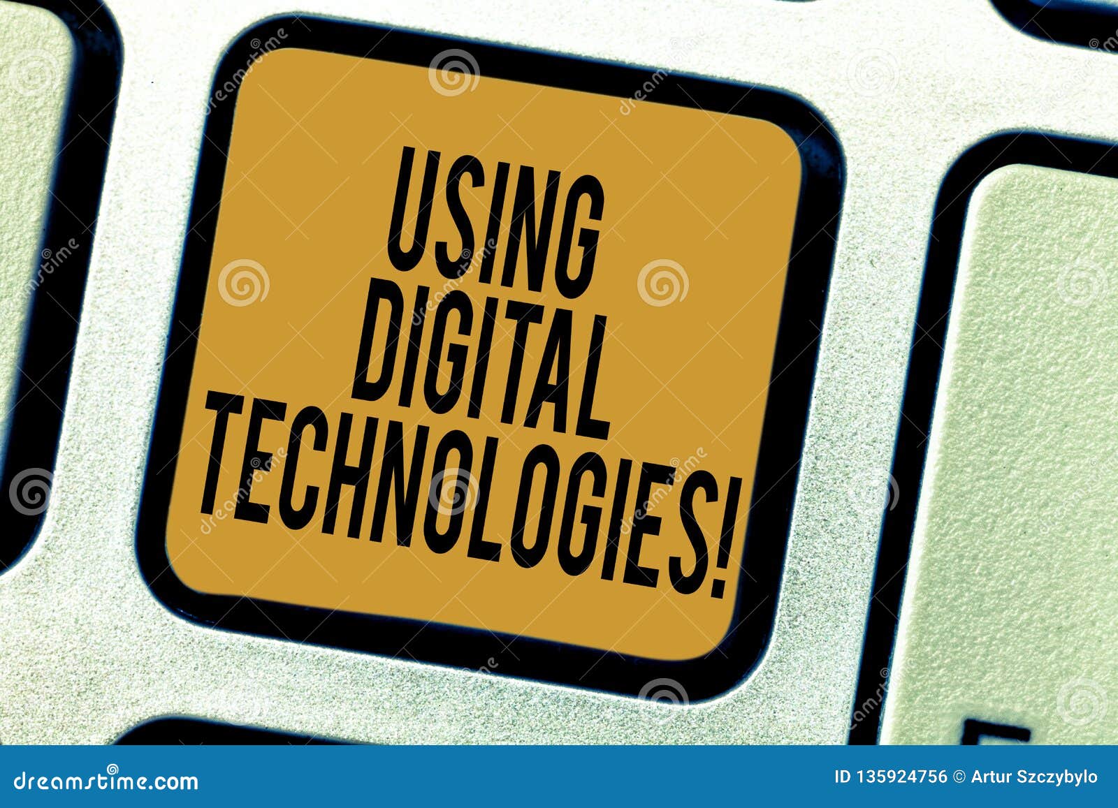 Handwriting Text Writing Using Digital Technologies. Concept Meaning ...