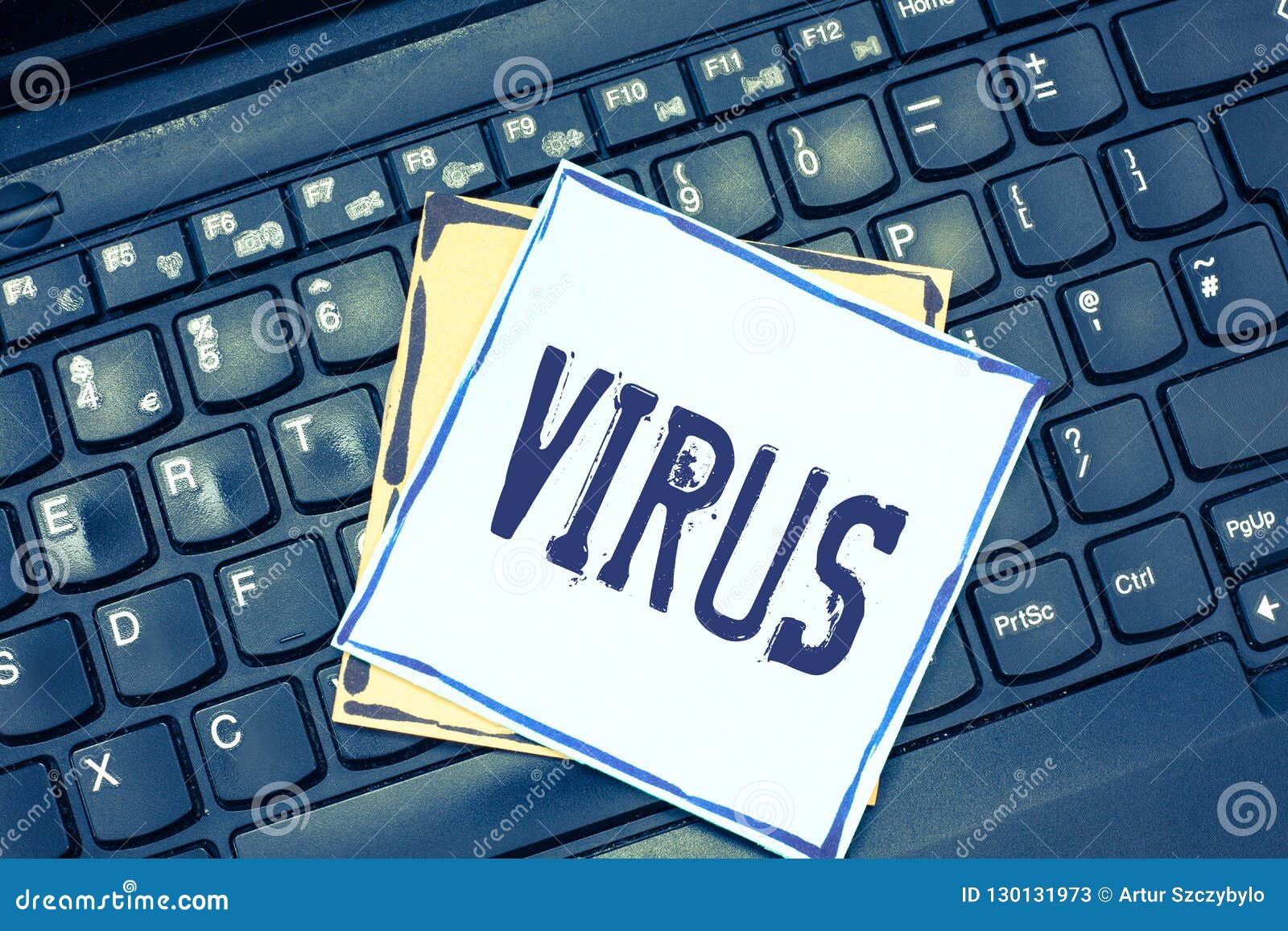 Handwriting Text Writing Virus. Concept Meaning Infective Agent that ...