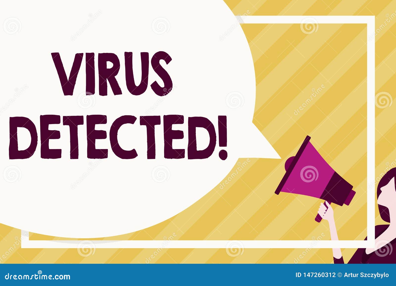 Handwriting Text Writing Virus Detected. Concept Meaning Identified a ...