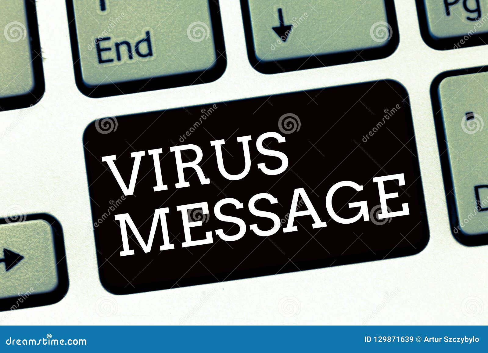 Handwriting Text Writing Virus Message. Concept Meaning Malicious ...