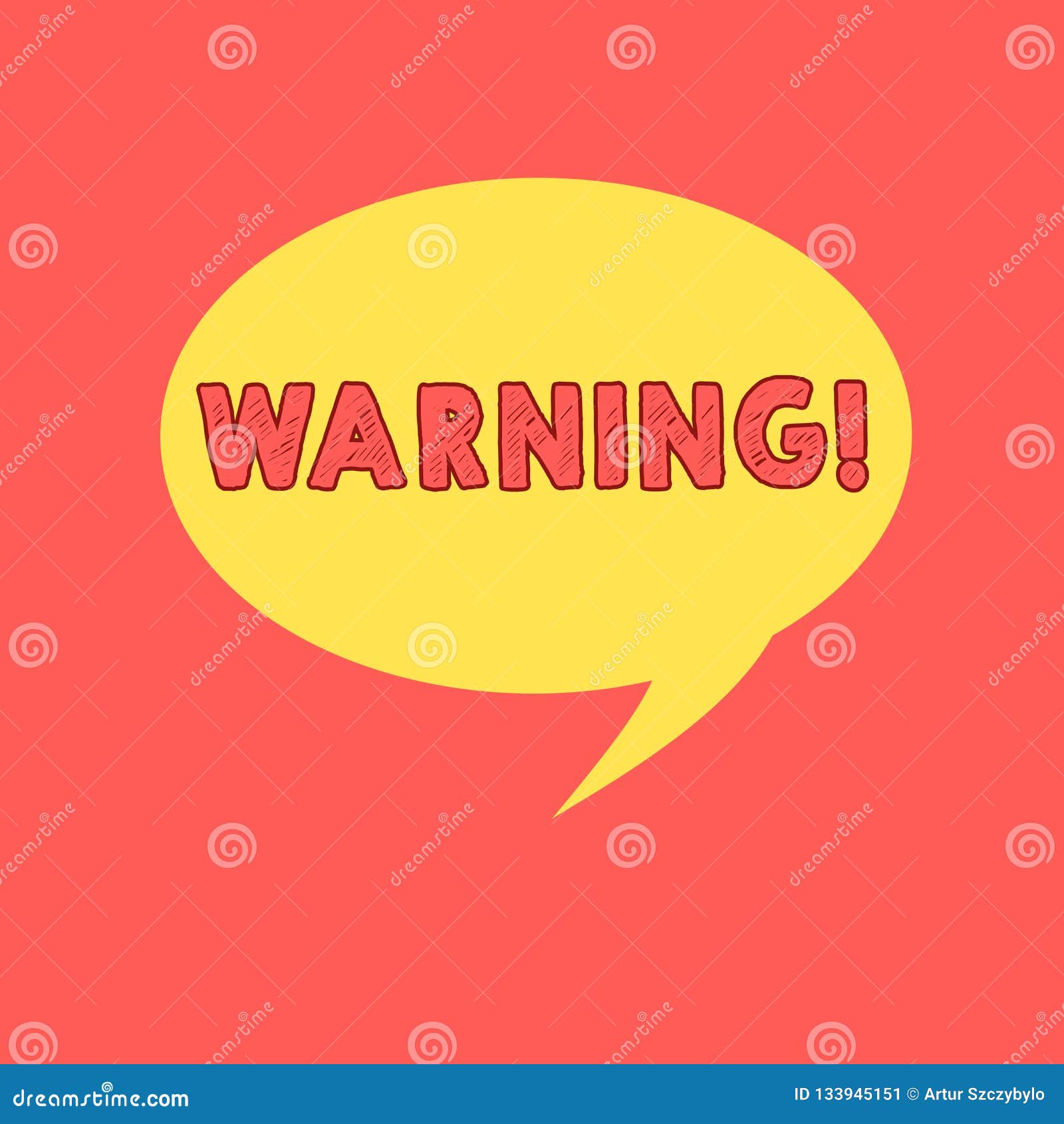 Handwriting Text Writing Warning. Concept Meaning Statement or Event ...