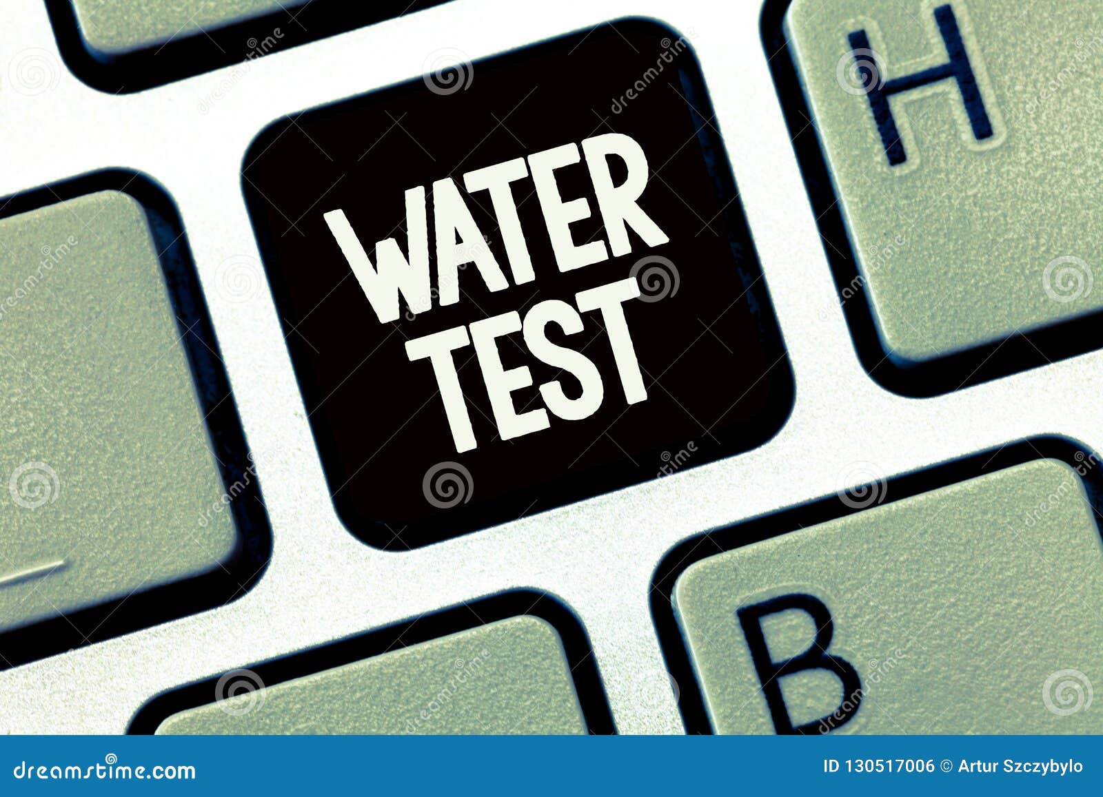 Handwriting Text Writing Water Test. Concept Meaning Sampling of ...