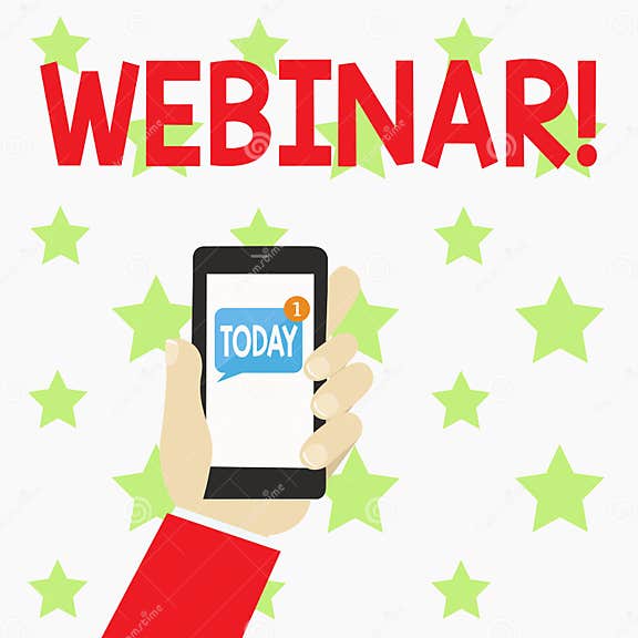 Handwriting Text Writing Webinar. Concept Meaning Internet Distance ...