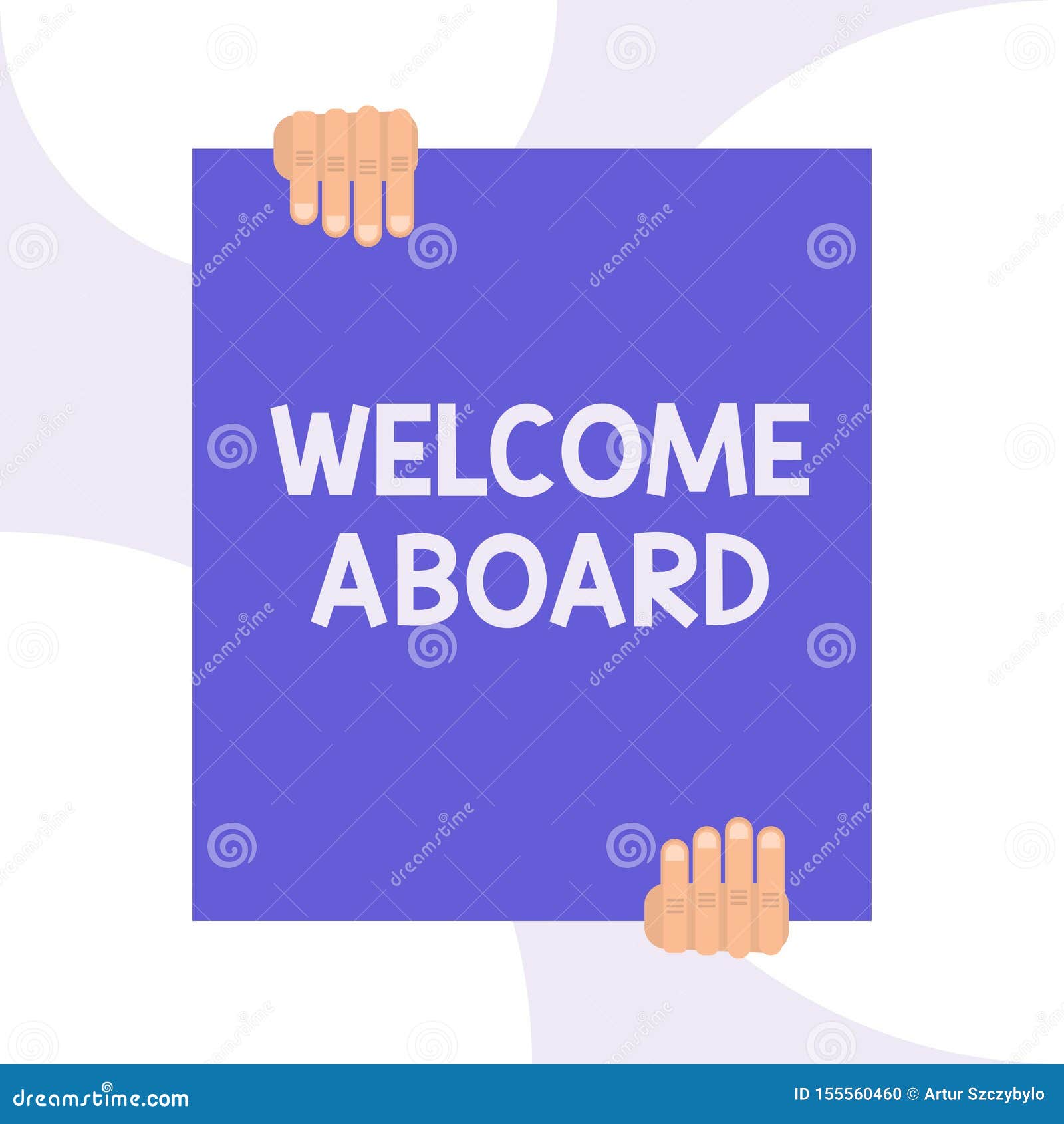 Handwriting Text Writing Welcome Aboard. Concept Meaning Expression of ...