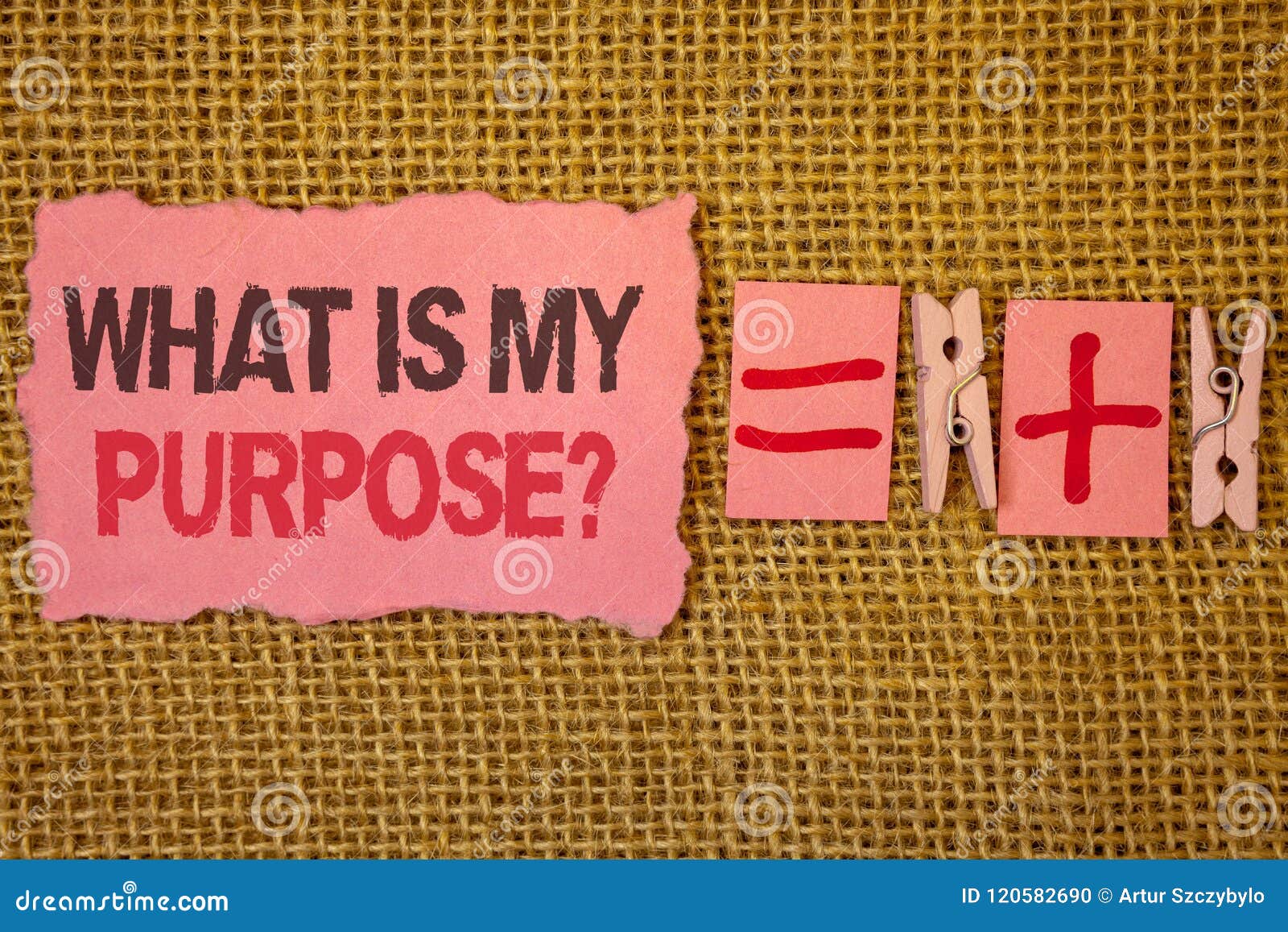Handwriting Text Writing What is My Purpose Question. Concept Meaning ...
