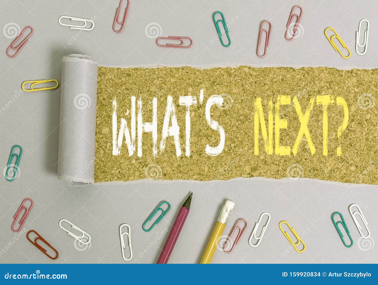 Handwriting Text Writing What S Next. Concept Meaning Asking Whatever ...