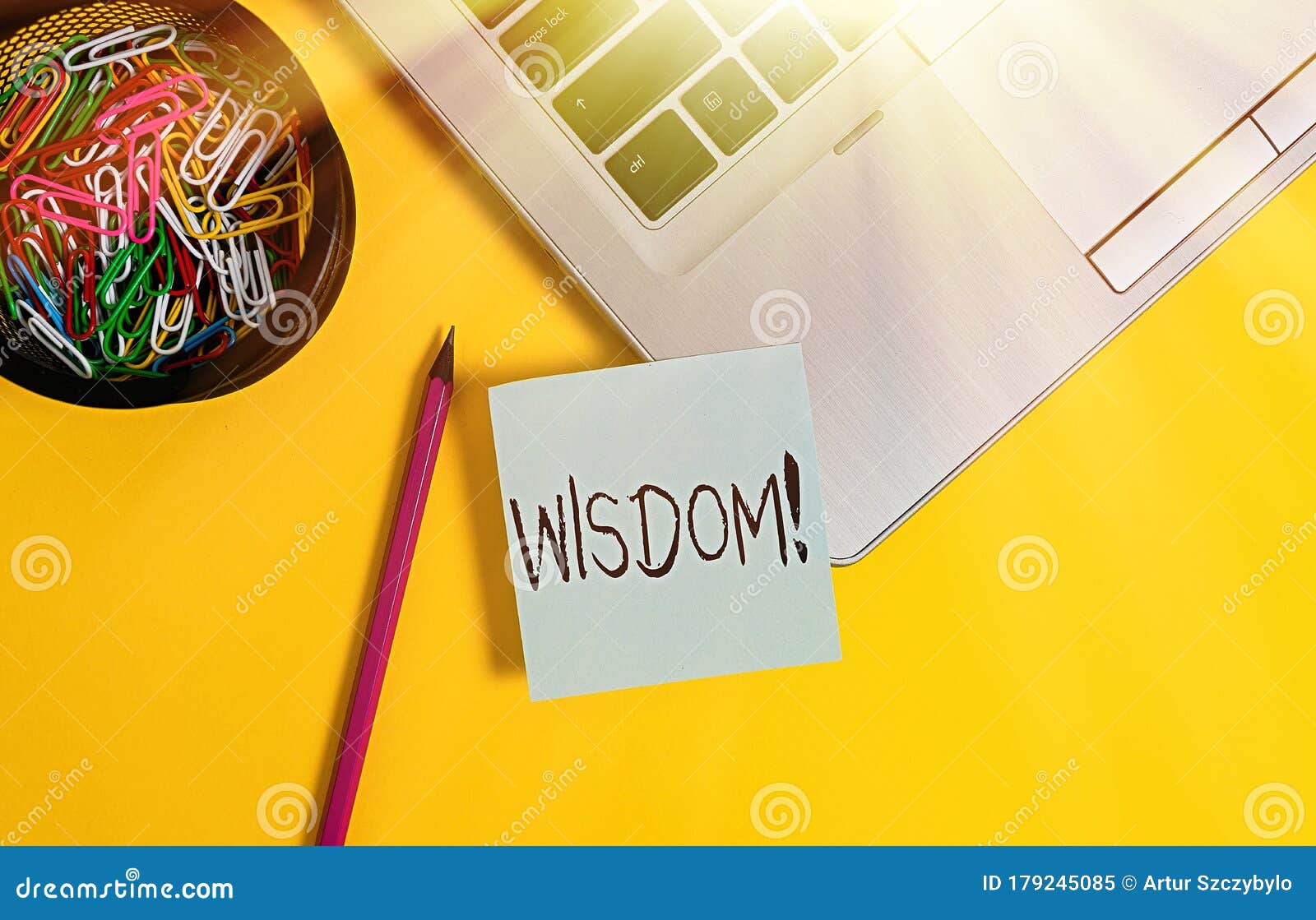 Handwriting Text Writing Wisdom. Concept Meaning the Ability To Use ...