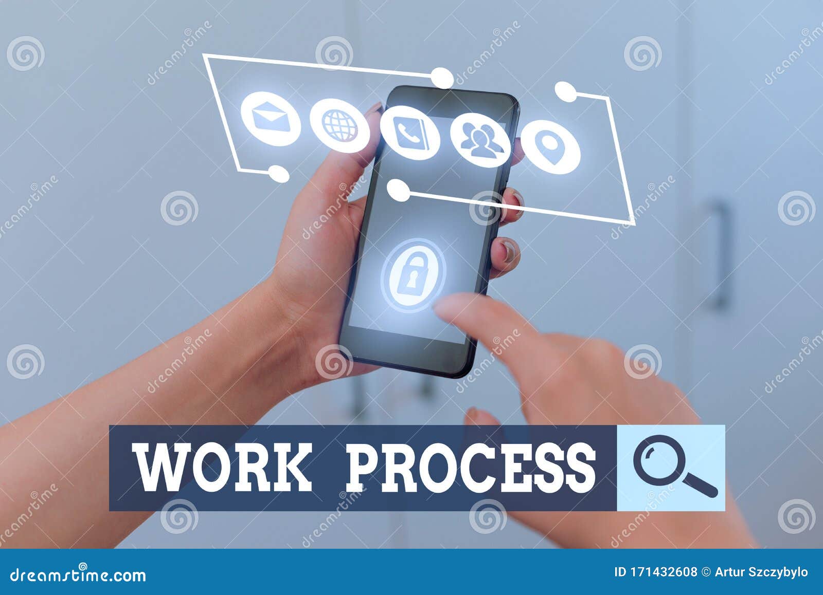 Handwriting Text Writing Work Process. Concept Meaning Standard ...