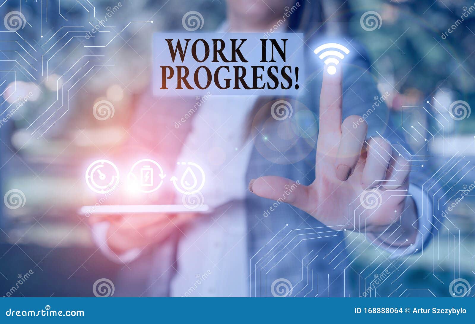 Handwriting Text Writing Work in Progress. Concept Meaning Unfinished ...