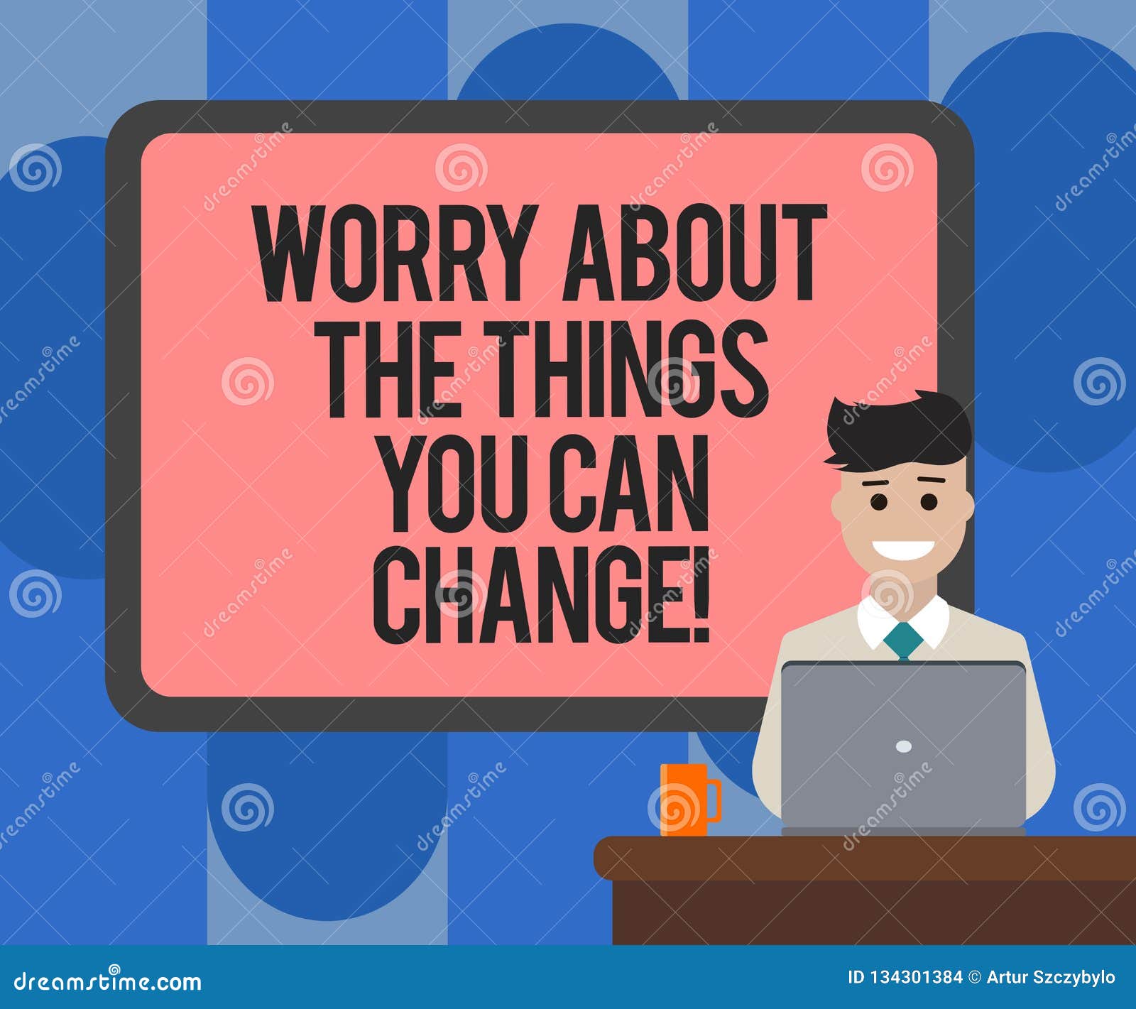 Handwriting Text Writing Worry about the Things You Can Change. Concept ...