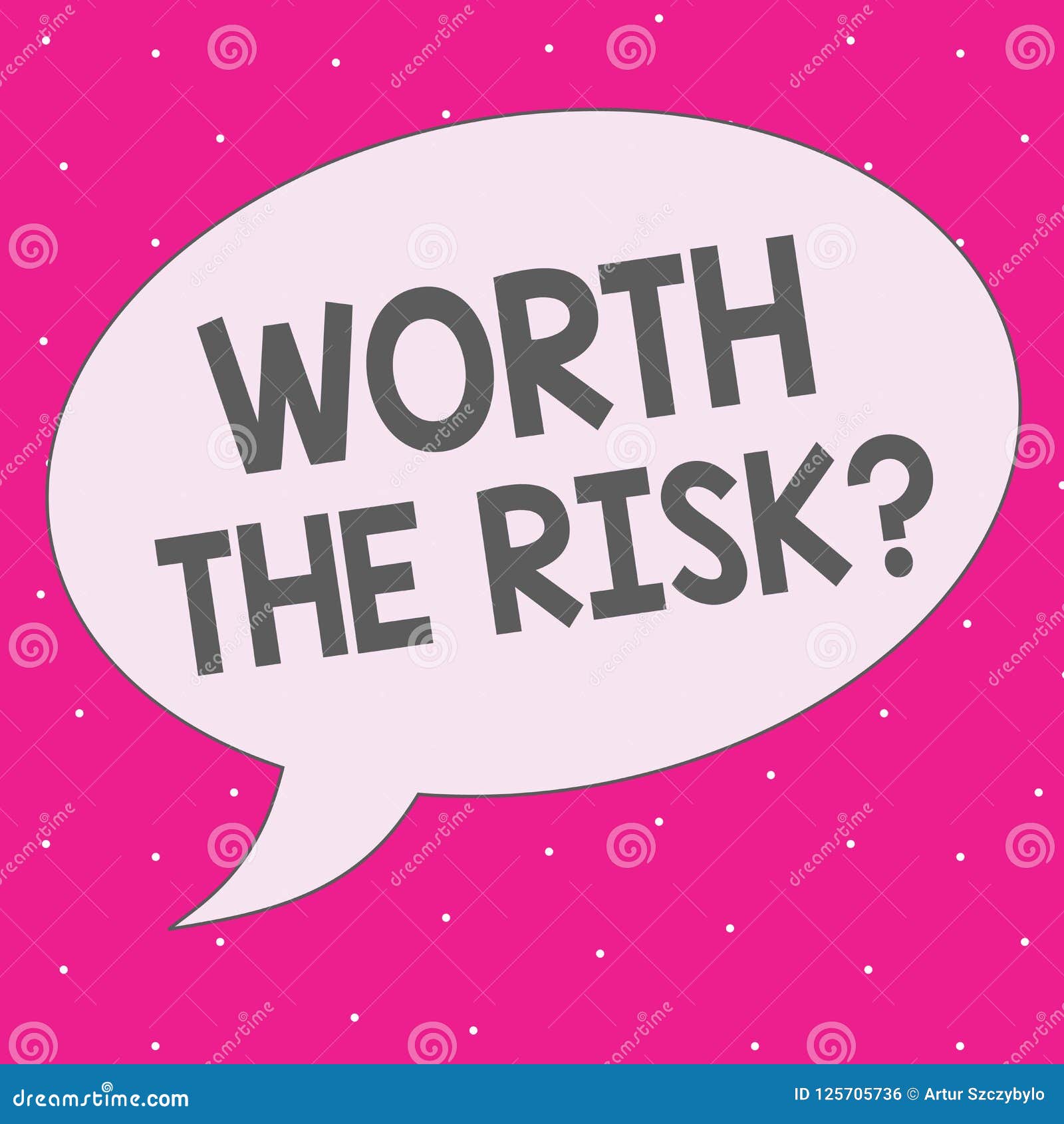 Handwriting Text Writing Worth the Risk Question. Concept Meaning ...