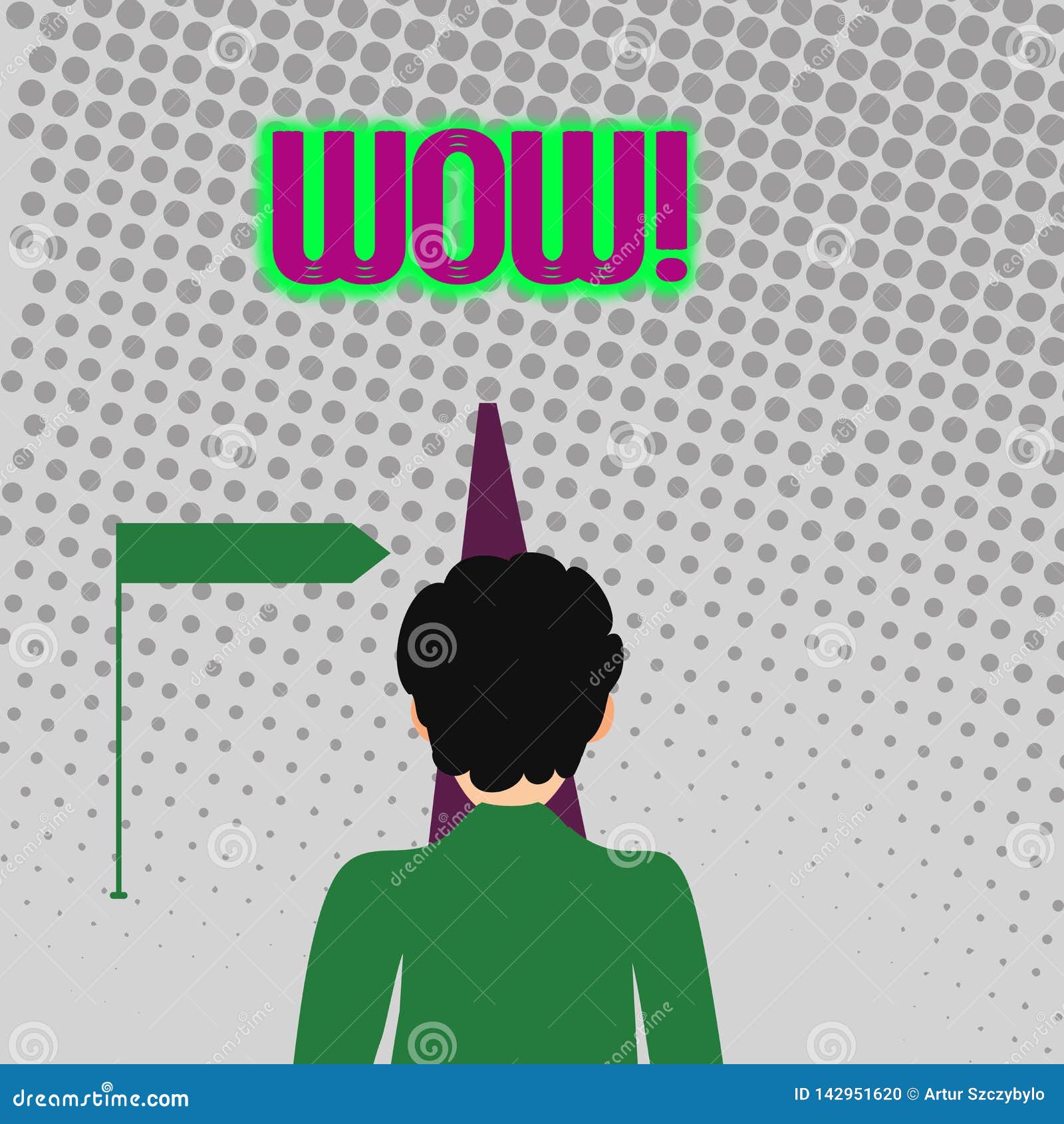 Handwriting Text Writing Wow. Concept Meaning Expression of Somebody ...