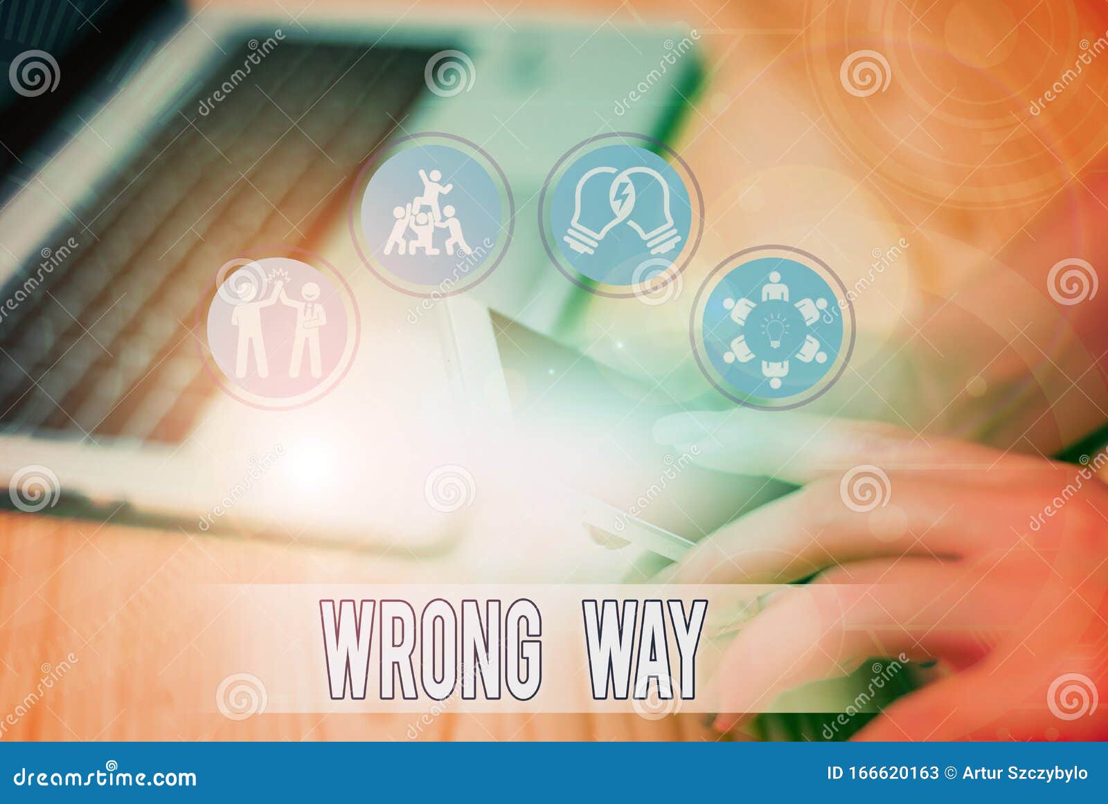 Handwriting Text Writing Wrong Way. Concept Meaning Taking an ...