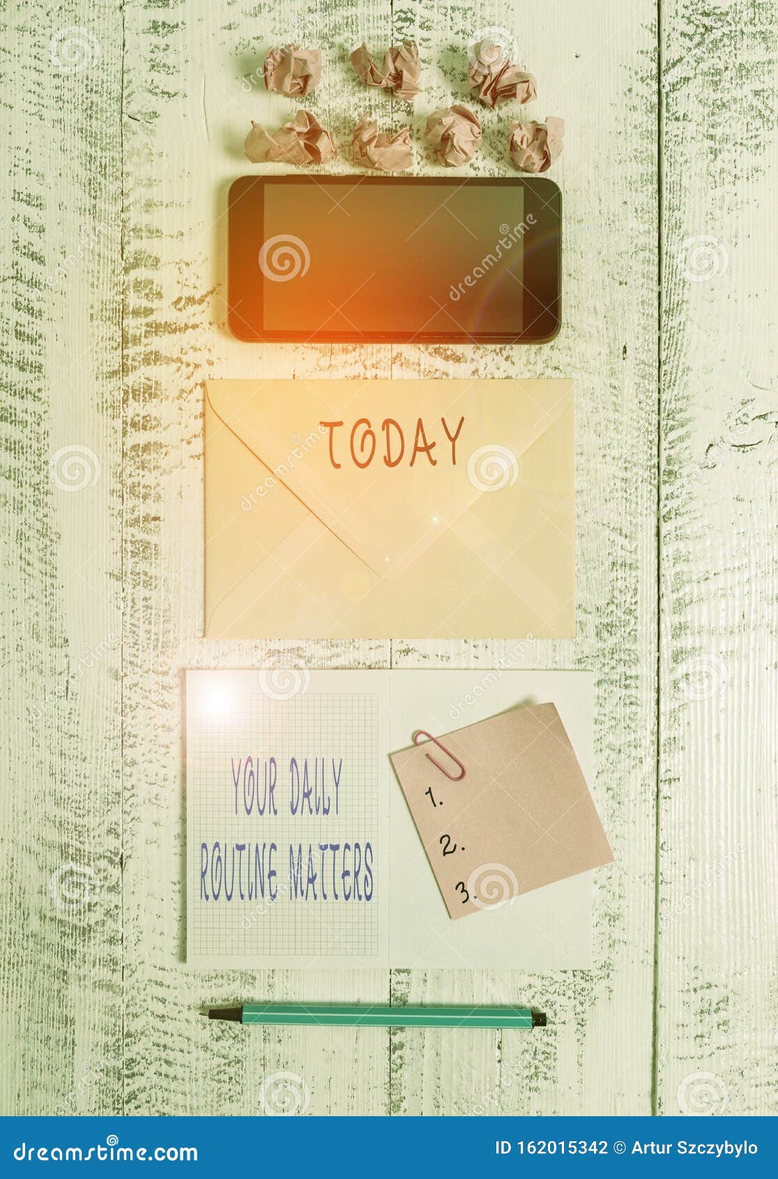 Handwriting Text Writing Your daily Routine Matters. Concept Meaning ...