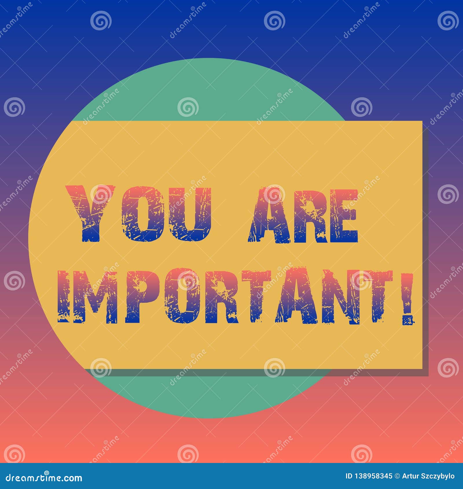 Handwriting Text You are Important. Concept Meaning Means that You Care ...