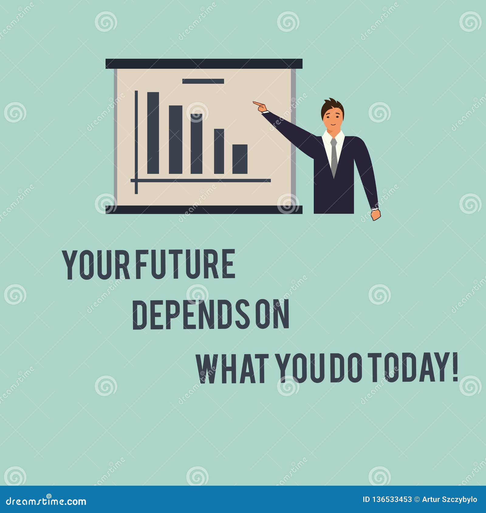 Handwriting Text Your Future Depends on What You Do Today. Concept ... Handwriting Text Your Future Depends on What You Do Today. Concept ...