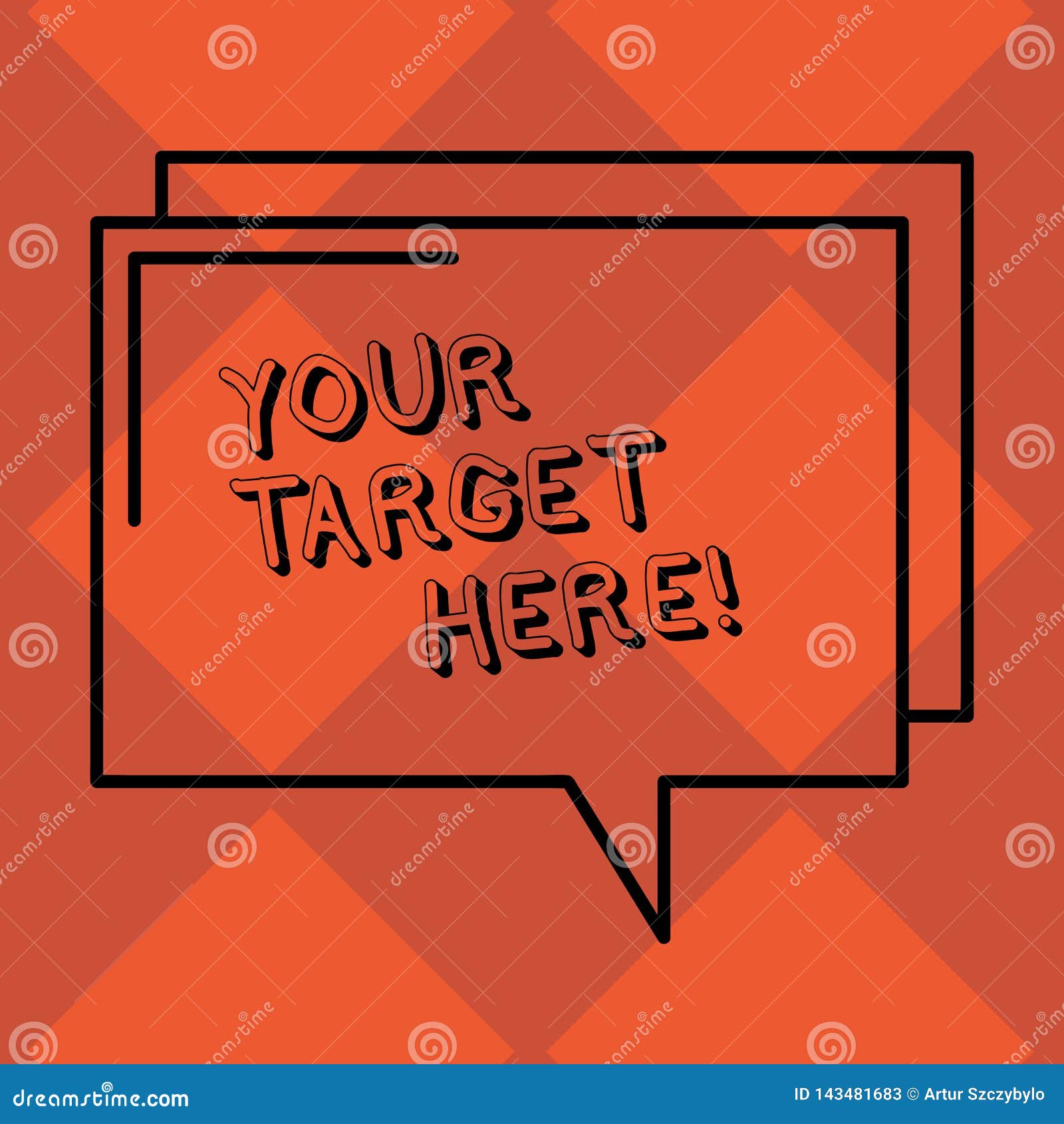 Handwriting Text Your Target Here. Concept Meaning Be Focused on Your ...