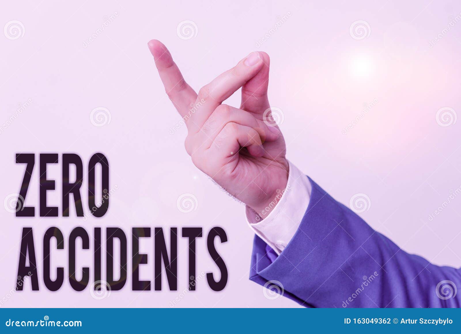 Handwriting Text Zero Accidents. Concept Meaning Important Strategy for ...