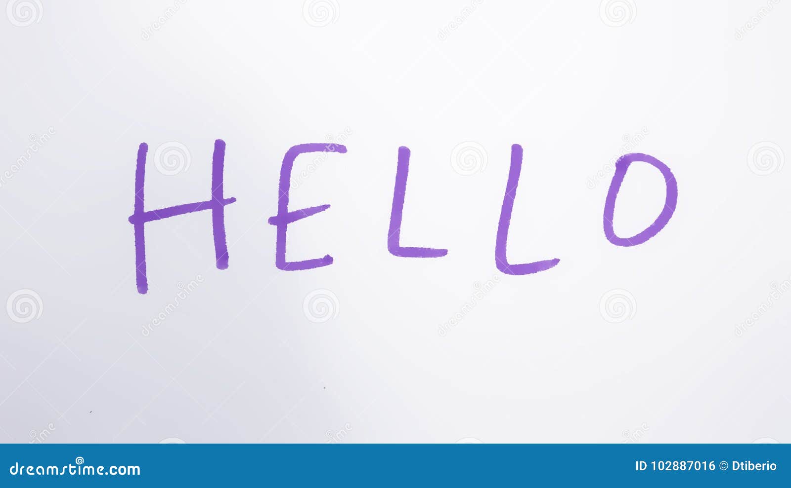 Handwriting Word Hello stock photo. Image of meaning - 102887016