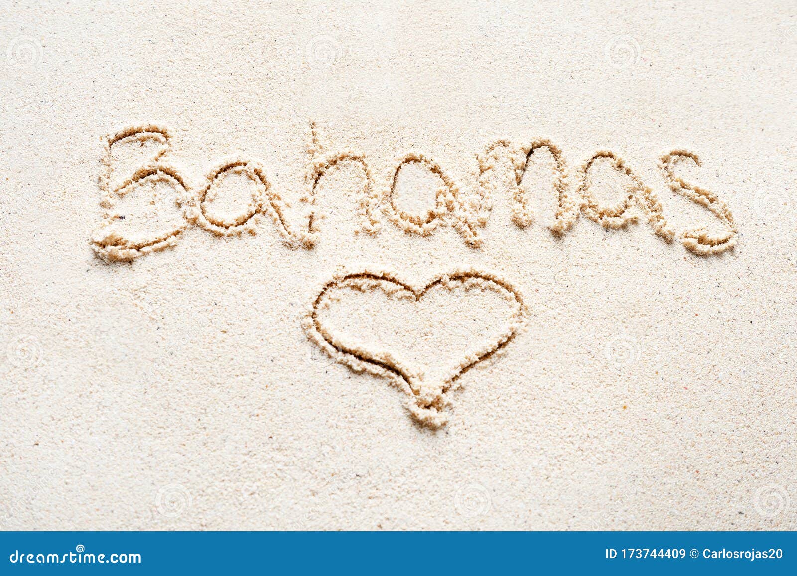 Handwriting Words `Bahamas` Stock Image - Image of text, summer: 173744409