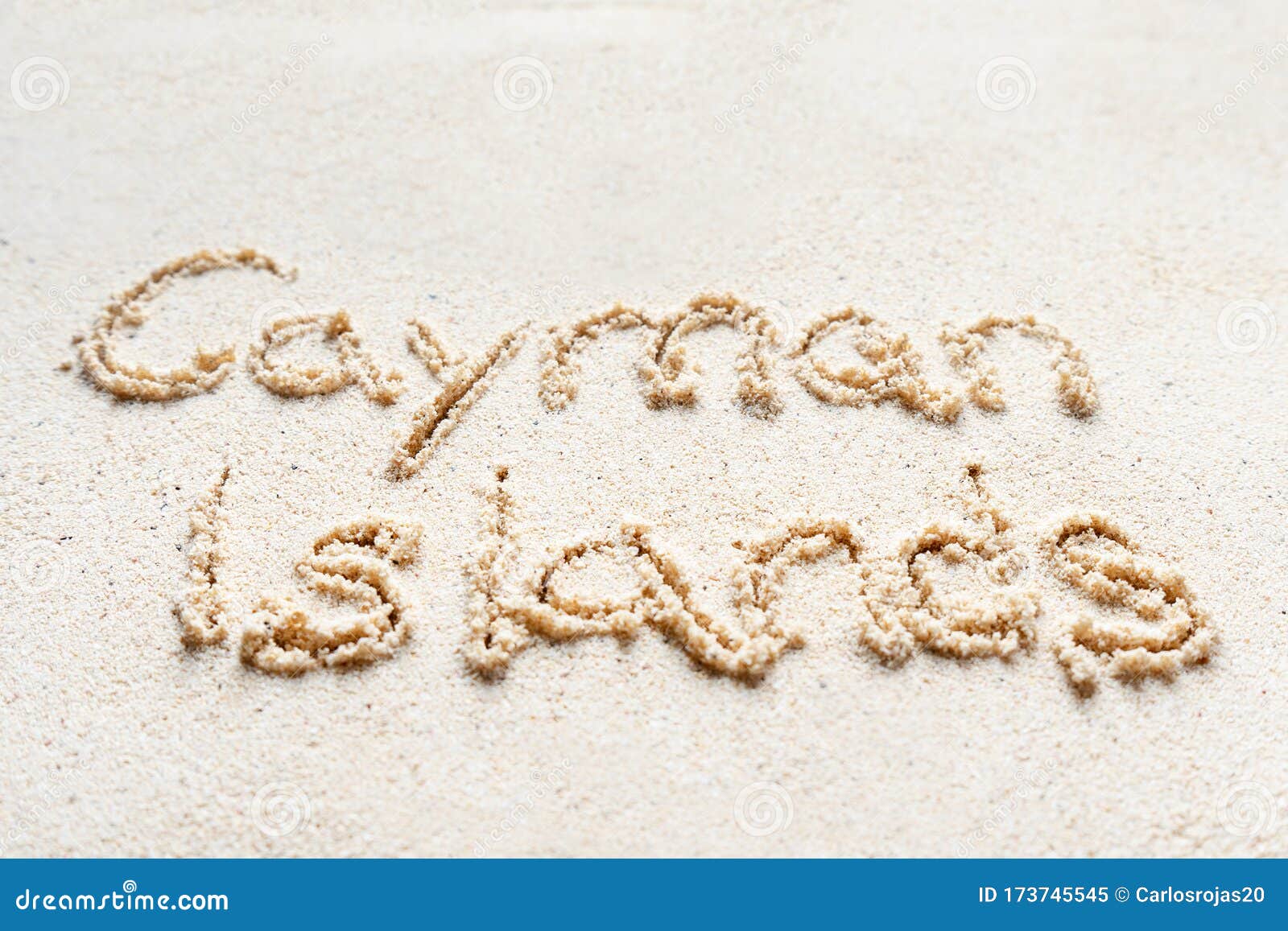 Handwriting Words `Cayman Islands` Stock Image - Image of resort ...