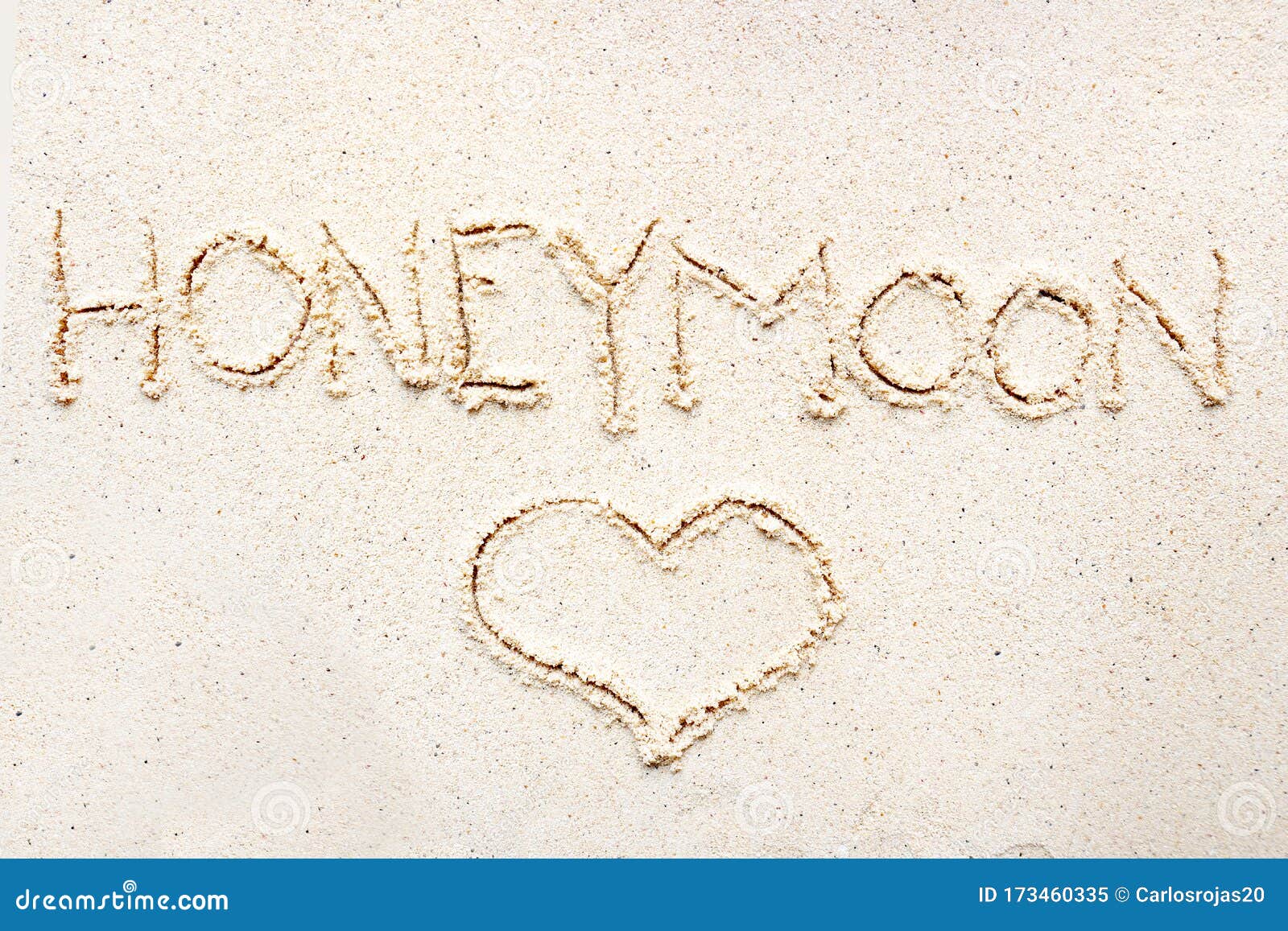 Handwriting Words `Honeymoon` Stock Image - Image of relaxation, summer ...