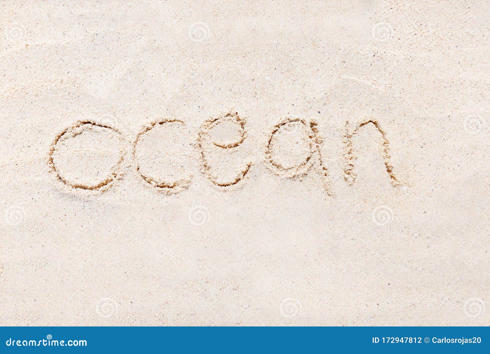 Handwriting words `ocean` stock photo. Image of shore - 172947812