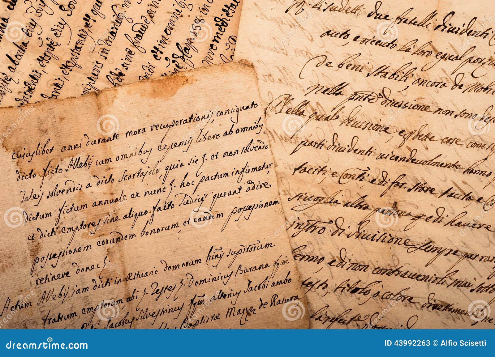 Handwritings Stock Image Image Of Manuscript Concept 43992263