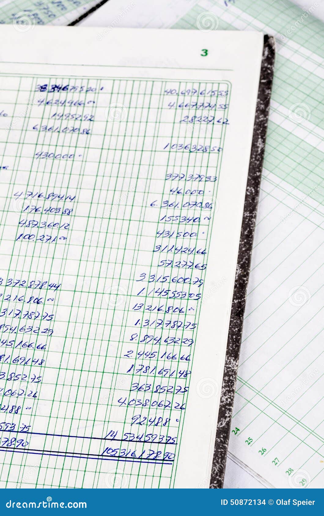 Handwritten accounting stock photo. Image of handwritten - 50872134