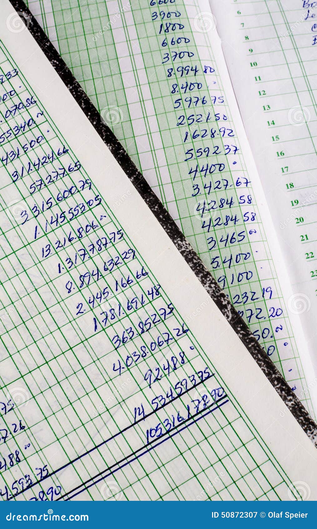 Handwritten Accounting Stock Photo | CartoonDealer.com #50872134