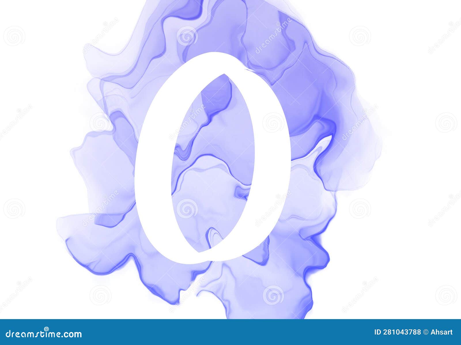 Handwritten Alphabet with Watercolor Texture. Watercolor Stains with ...