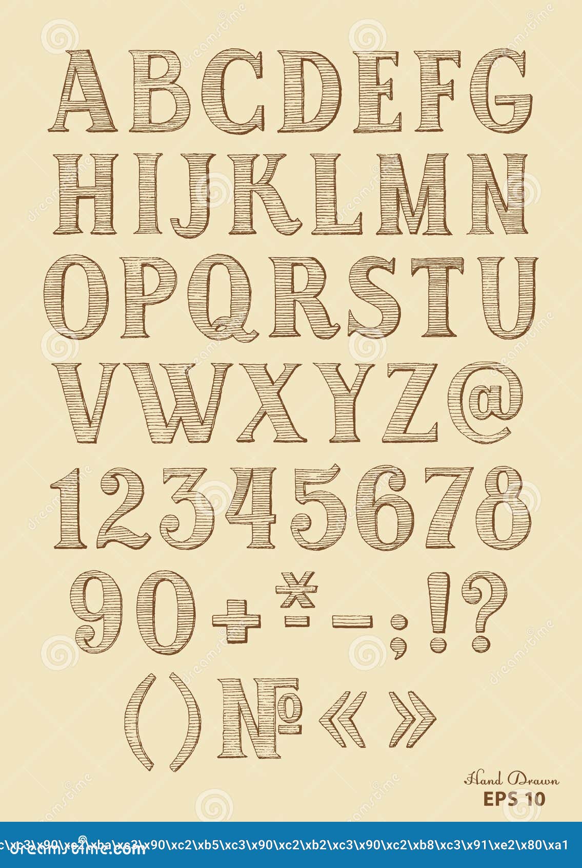 Handwritten character set stock vector. Illustration of draw - 49493894