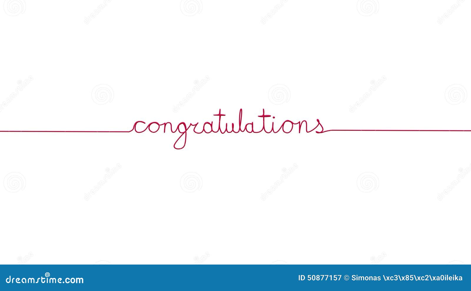 Handwritten CONGRATULATIONS Text Sign. Line Separator, Alpha Channel ...