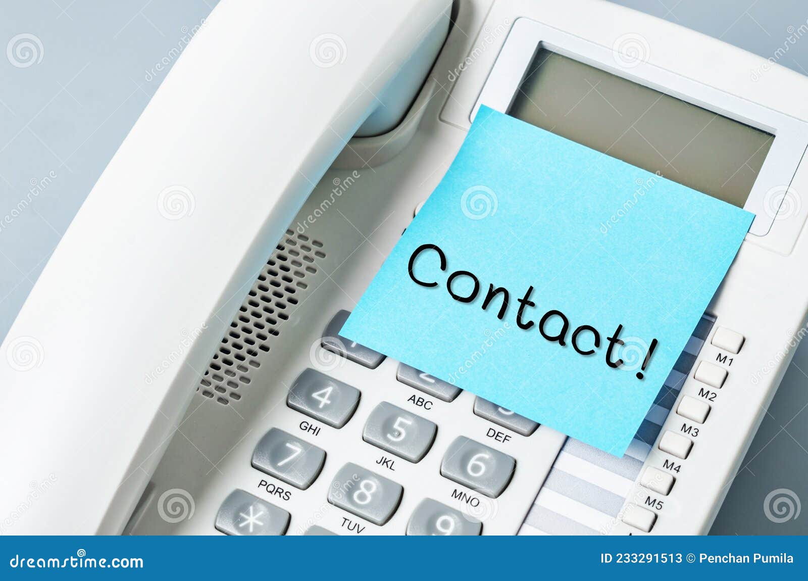 Handwritten CONTACT Message on Sticky Note Stock Image - Image of ...