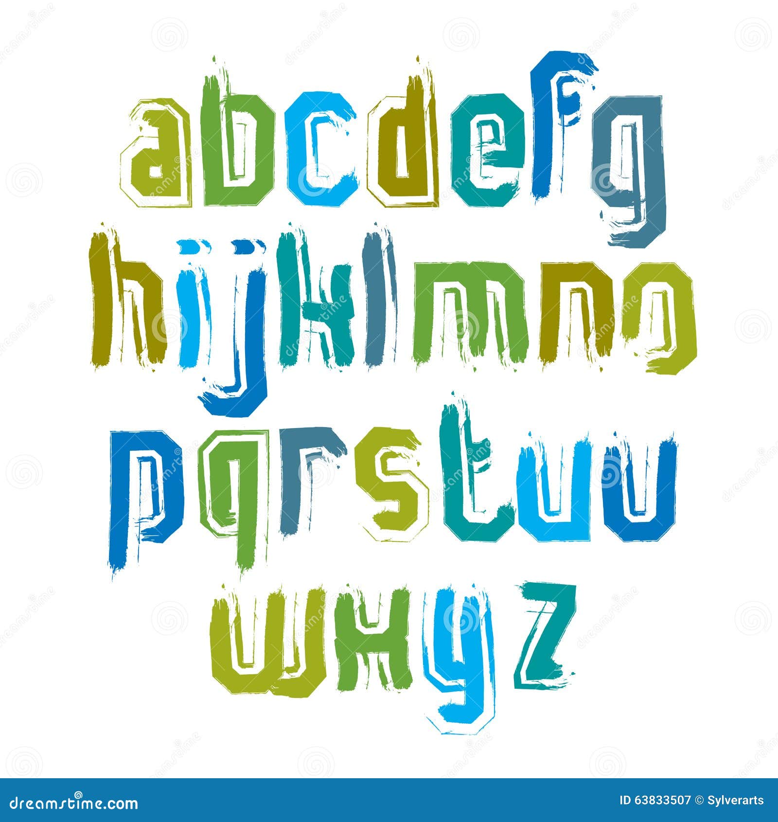 Vector With Set Lowercase Letters, Punctuation Marks, Which Are ...