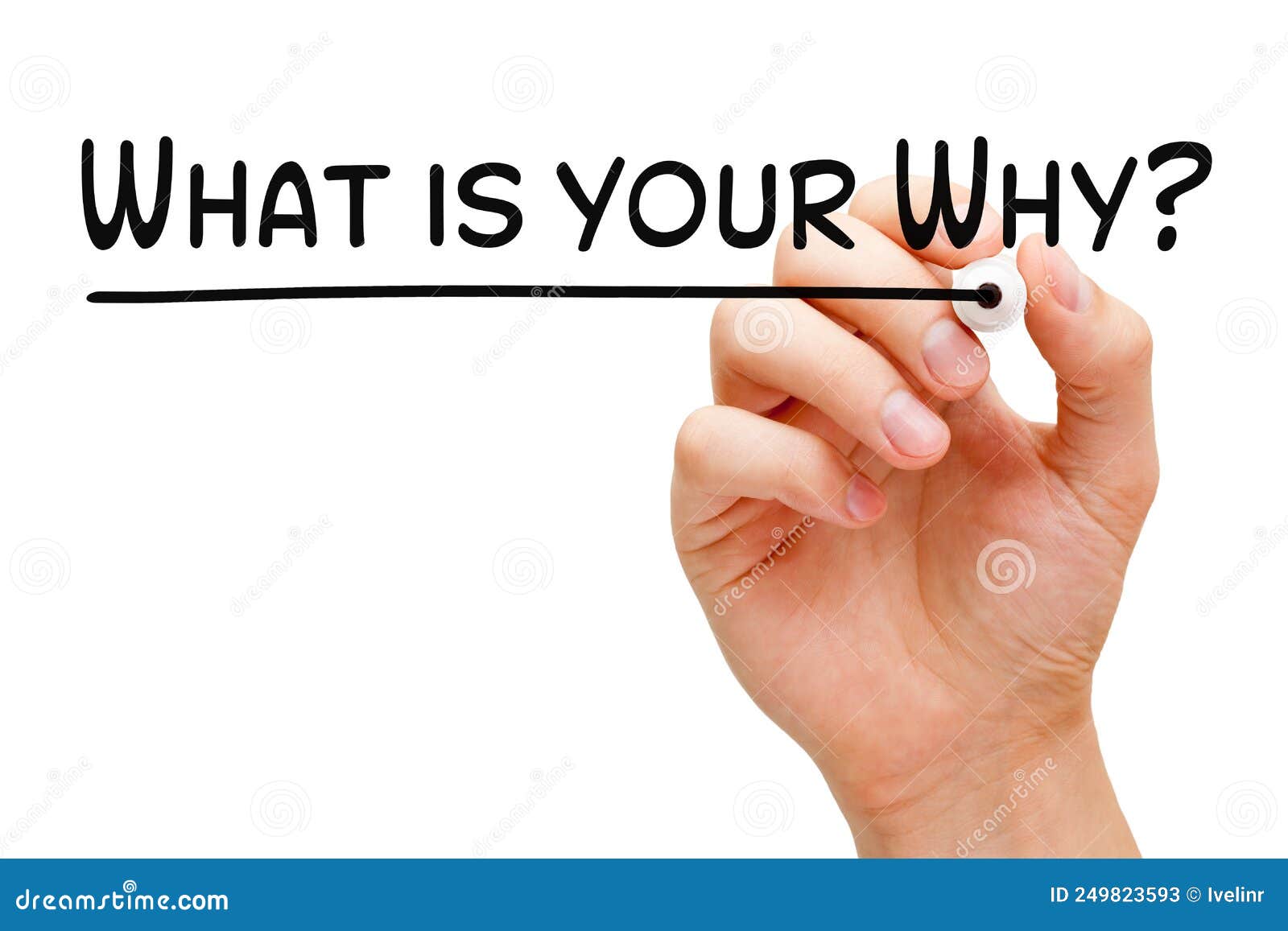 Handwritten Existential Question What is Your Why Stock Image - Image ...