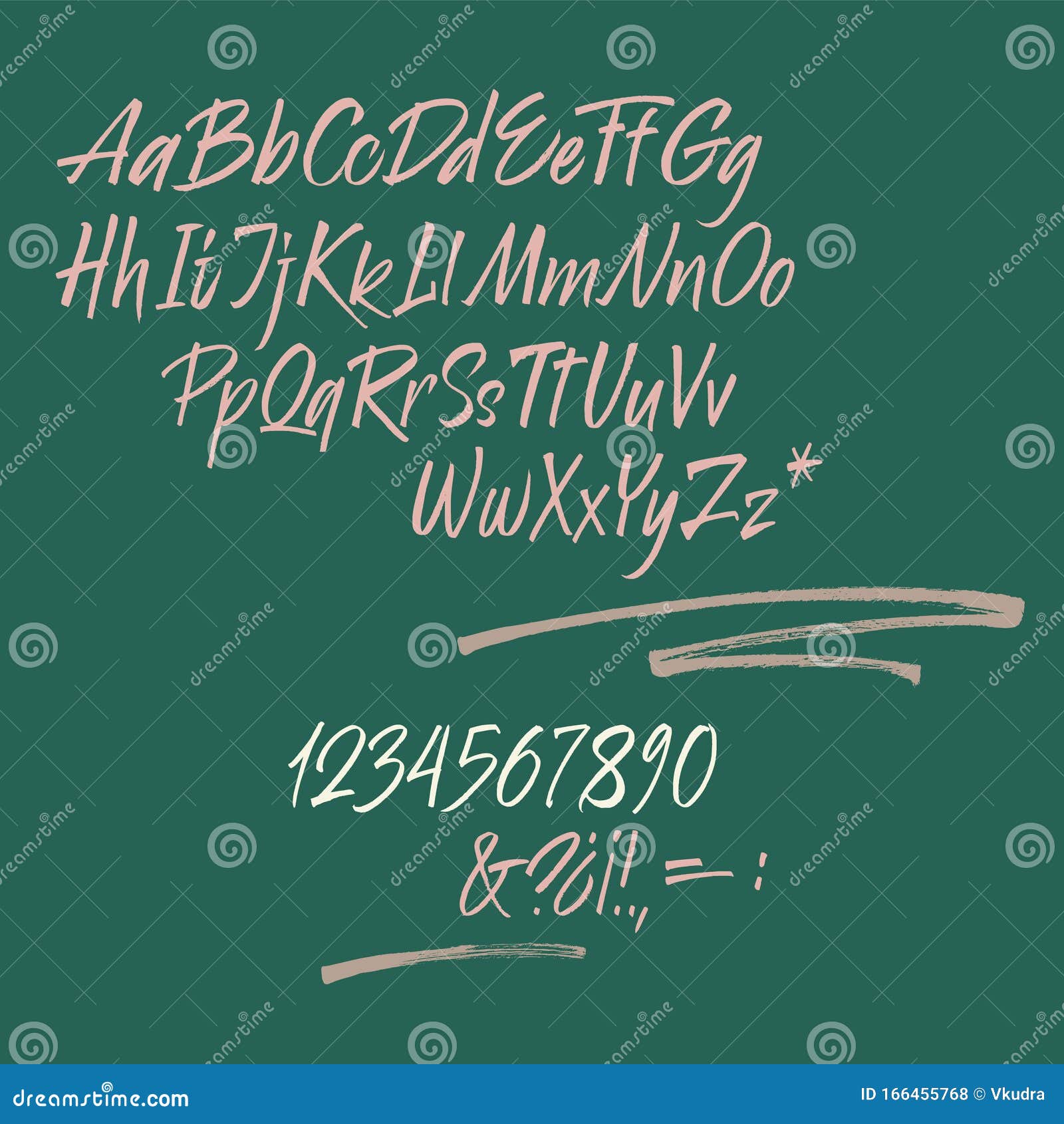 Handwritten Font Cartoon Vector | CartoonDealer.com #84130317