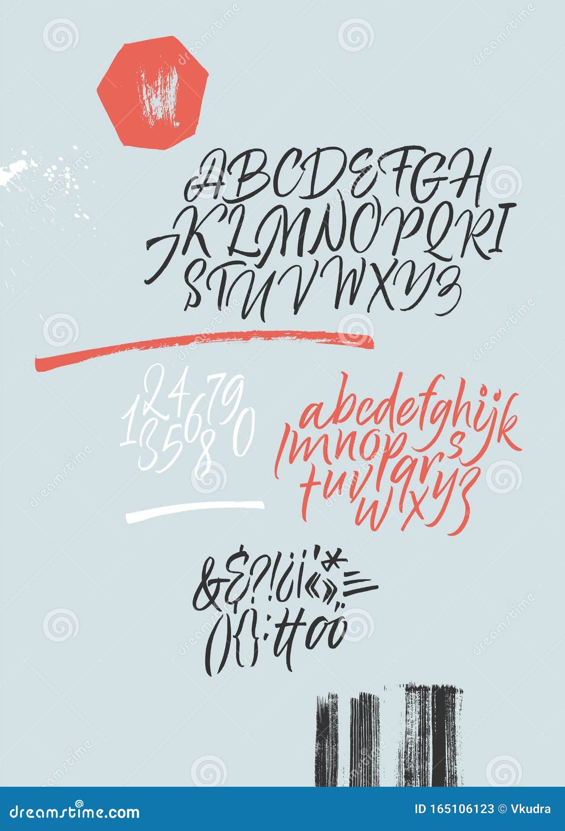 Handwritten font. Script stock vector. Illustration of grunge - 165106123