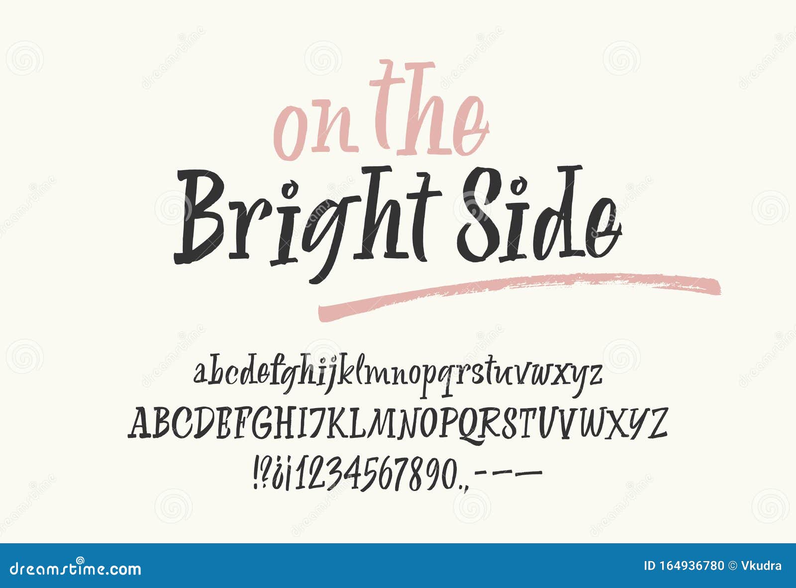 Handwritten Font Vector Illustration | CartoonDealer.com #84136390