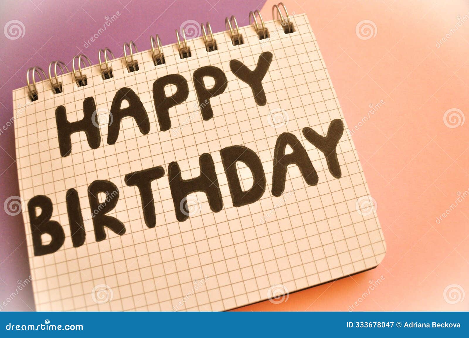 Handwritten Happy Birthday Text Stock Image - Image of label, writing ...