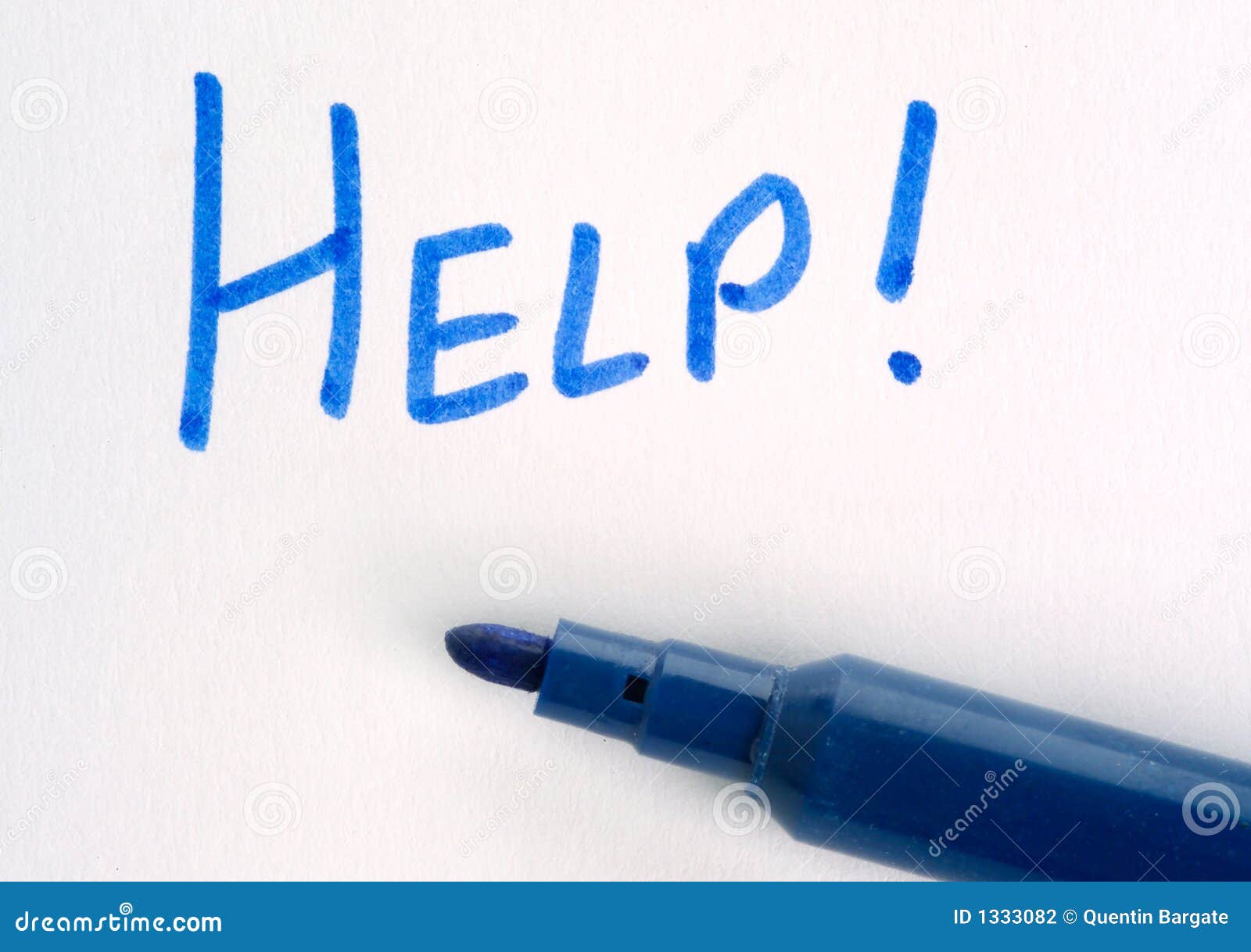 Handwritten help message stock photo. Image of paper, blue - 1333082