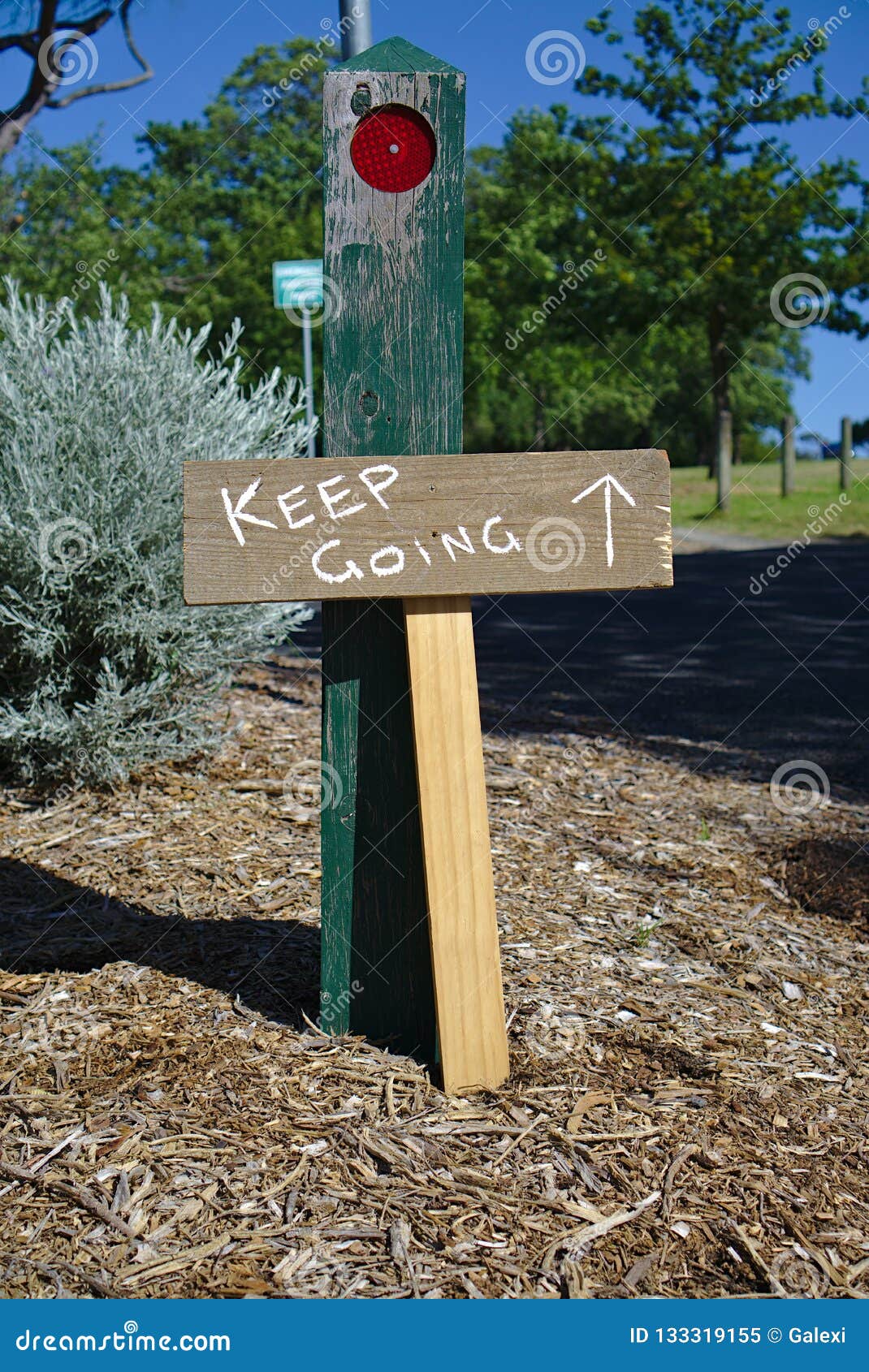 Handwritten Keep Going Sign Stock Image - Image of concept, award ...