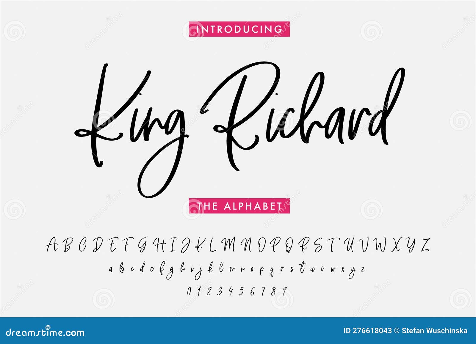 Hand Drawn Mono Line Font Lowercase and Uppercase. Calligraphy ...