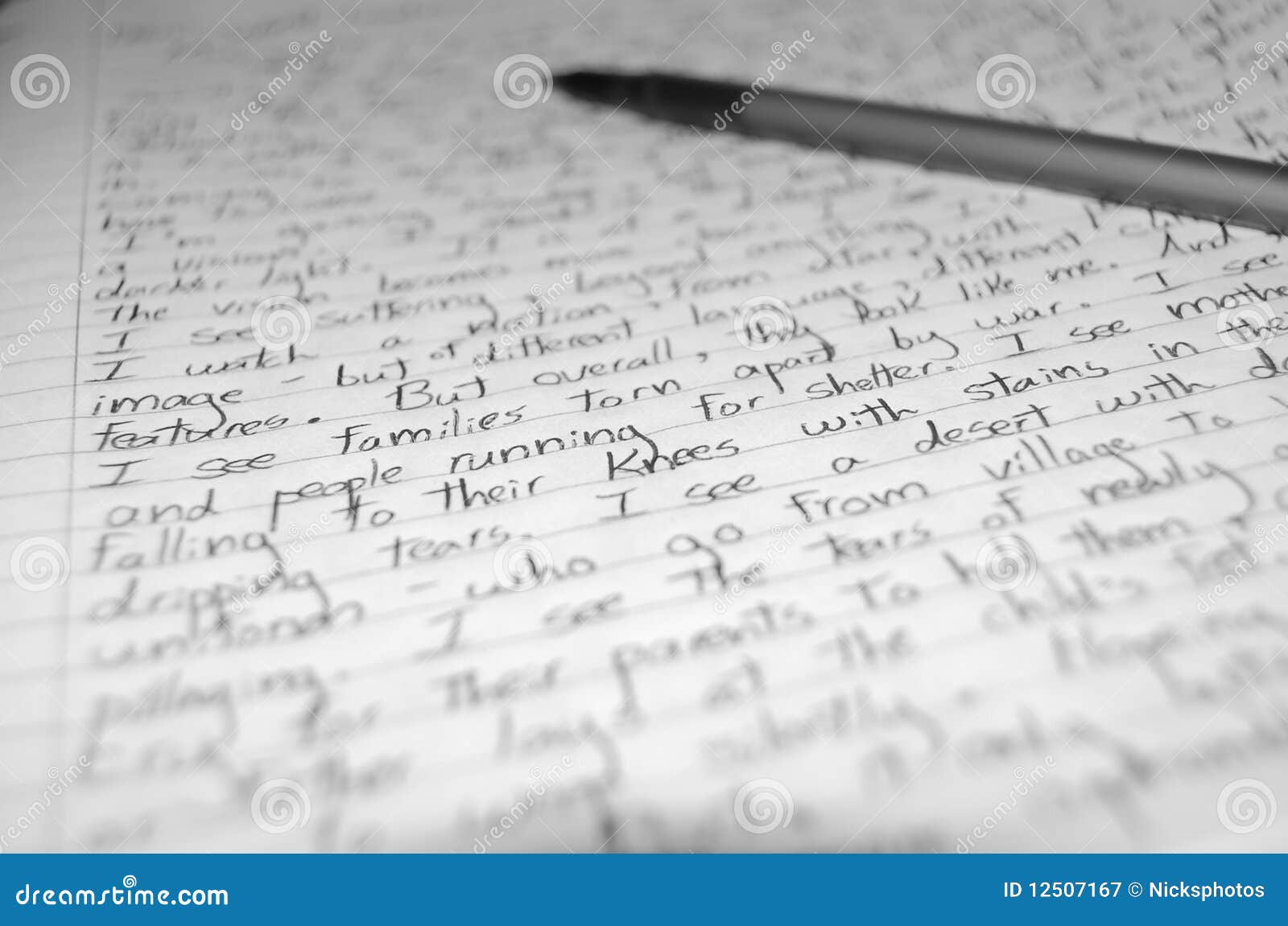 Handwritten letter stock image. Image of keywording, paper - 12507167
