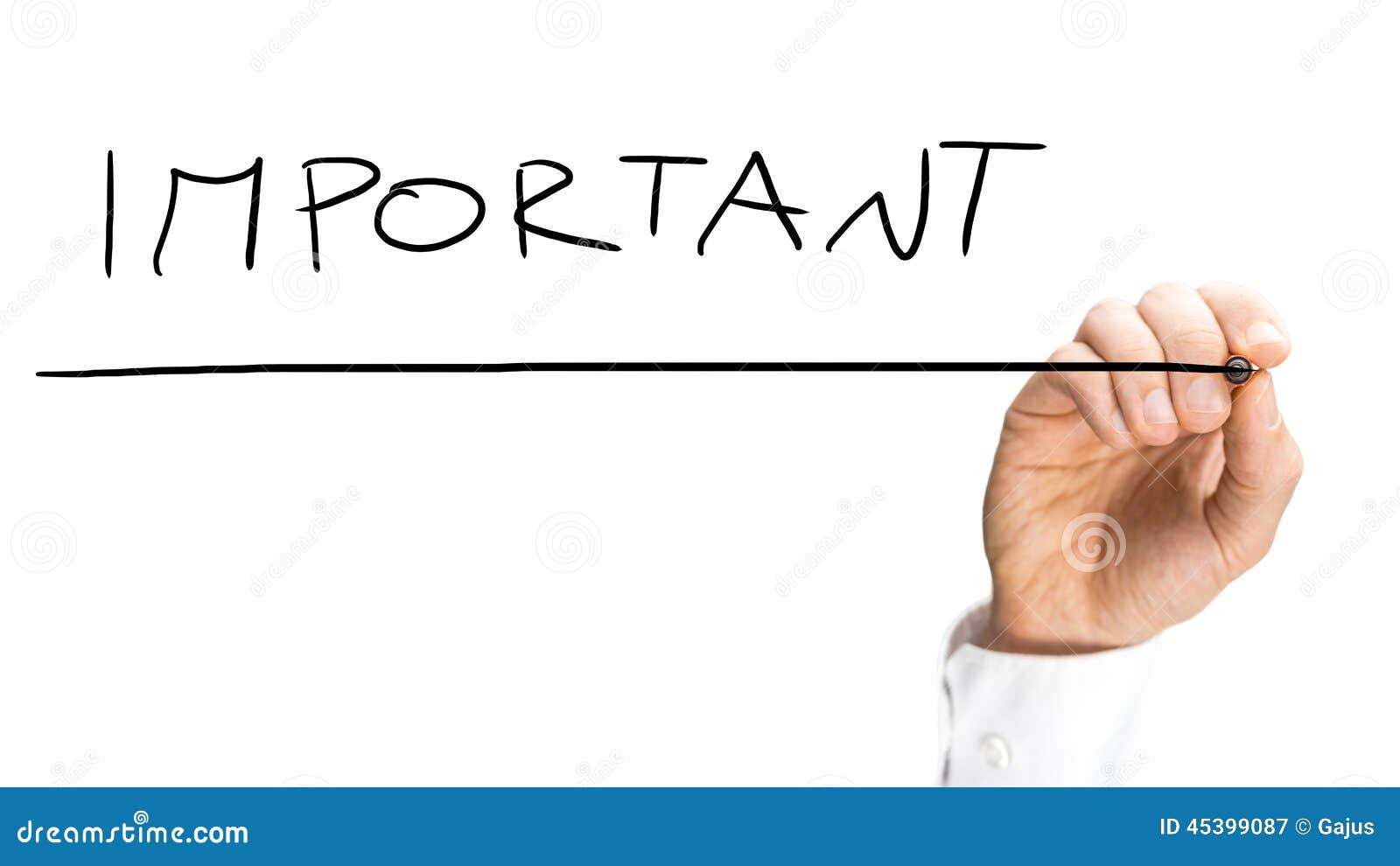 Handwritten Message - Important Stock Image - Image of white, screen ...